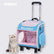 Cat Carrier Backpack With Wheels Rolling Foldable Trolley – MEWCATS