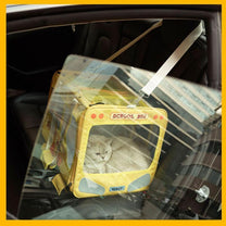 School Bus Carrier With Wheels Trolley for 2 Cats – MEWCATS