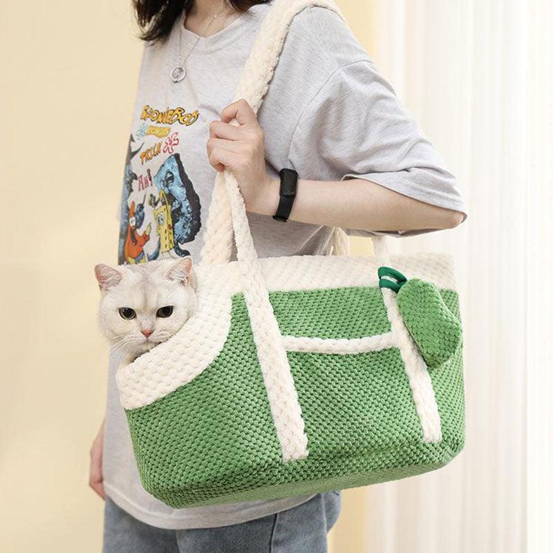 Shoulder Cat Carrying Bag Warm Tote 3 Color Handbag – MEWCATS